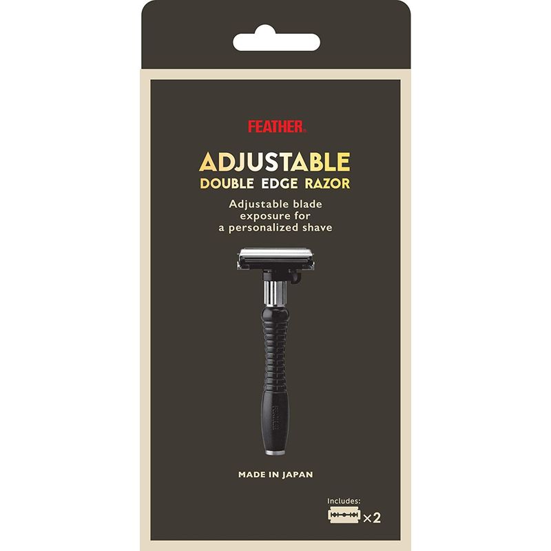 Buy Feather Japan Adjustable Double Edge Safety Razor With 2 Feather ...