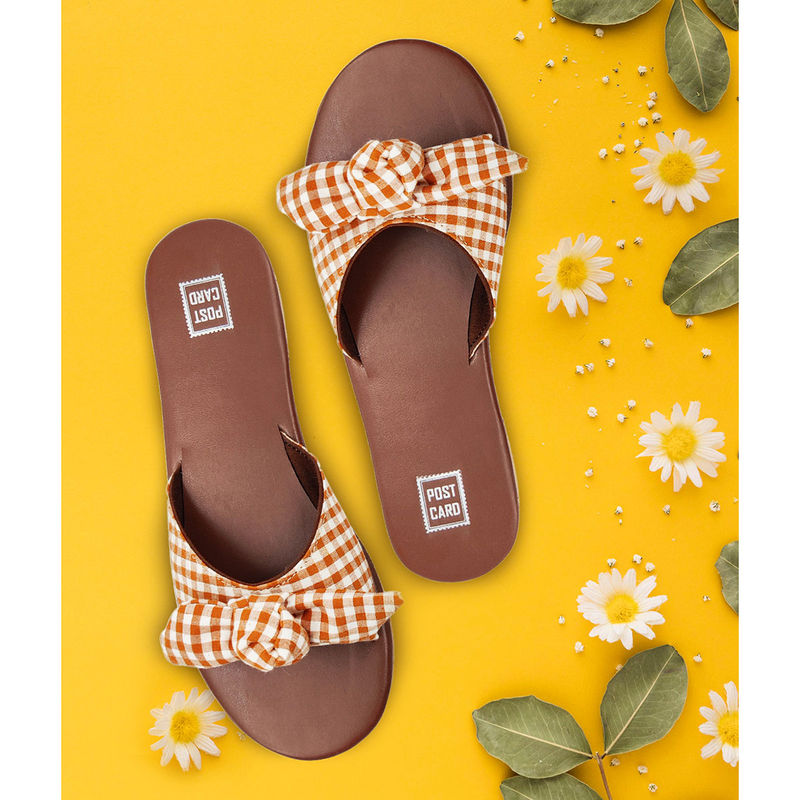 Buy Postcard Solid Brown Flats Online