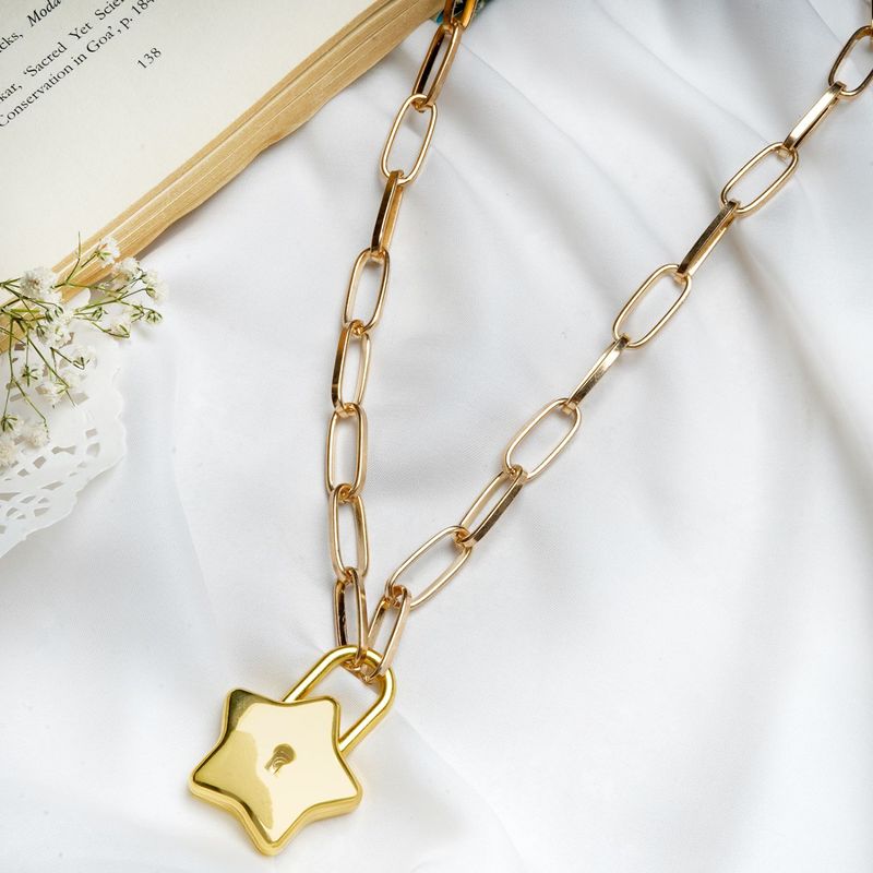 Buy Joker & Witch Starry Nights Gold Chain Link Necklace For Women Online