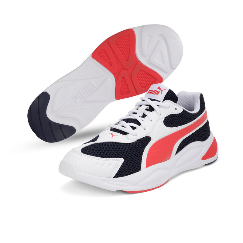 Buy Puma 90s Runner White & Red Shoes - 11 Online