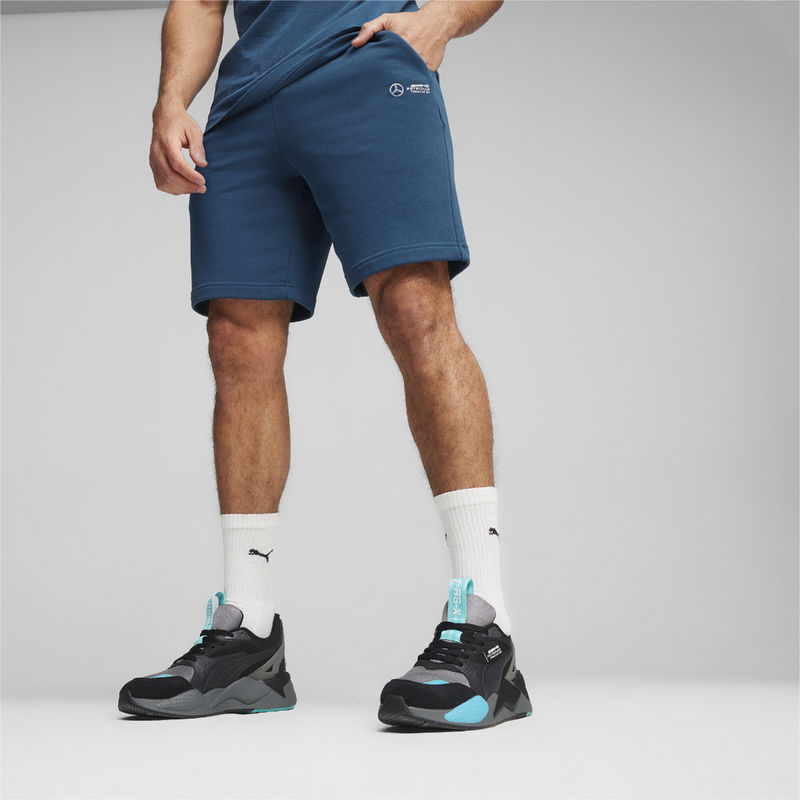 Buy Puma Mercedes Petronas AMG F1 Essentials Mens Navy Blue Shorts Online