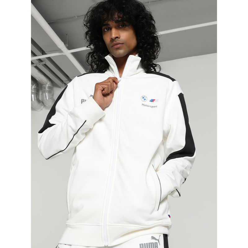 Buy Puma BMW MMS MT7+ Sweat Mens White Jacket Online