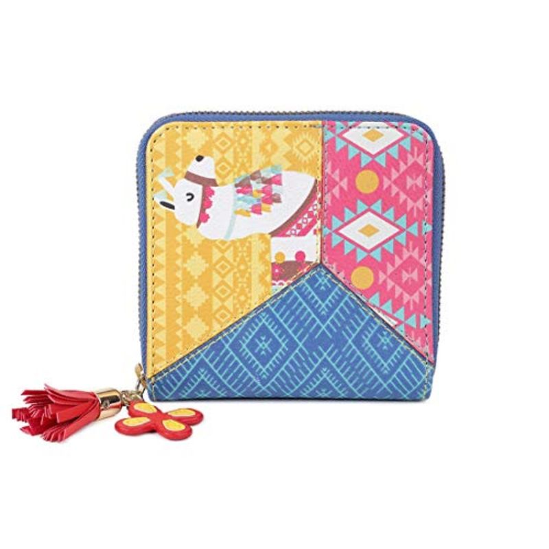 Buy Chumbak Boho Llama Aztec Wallet Mini Online