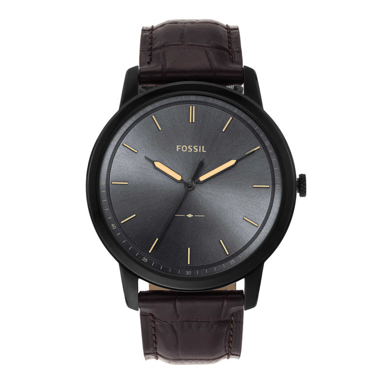 Buy Fossil FS5573 The Minimalist 3H Brown Watch For Men Online
