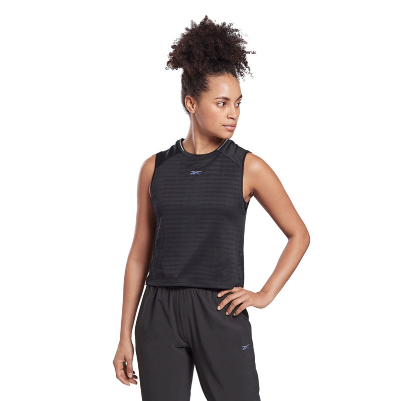 Buy Reebok Osr Jacquard Tank Black Running Top Online