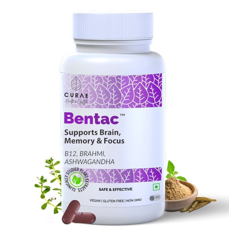 Buy Curae Health Bentac - Improve Memory, Focus, Boost Concentration ...