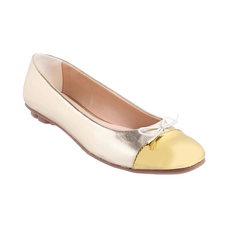 CATWALK Metallic 2-tone Gold Ballerinas: Buy CATWALK Metallic 2-tone ...