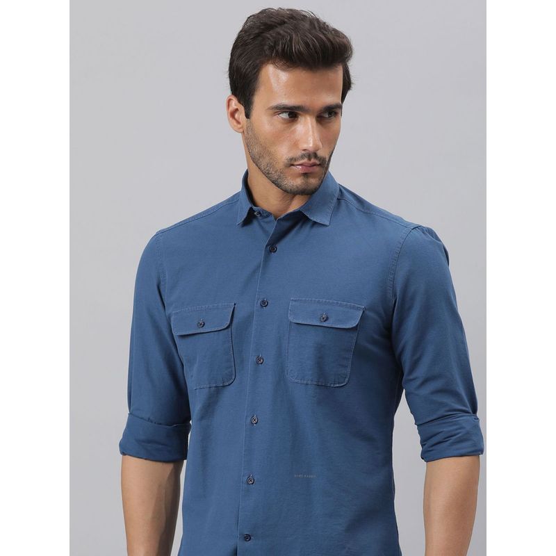 Buy RARE RABBIT Brave Blue Casual Shirt Online