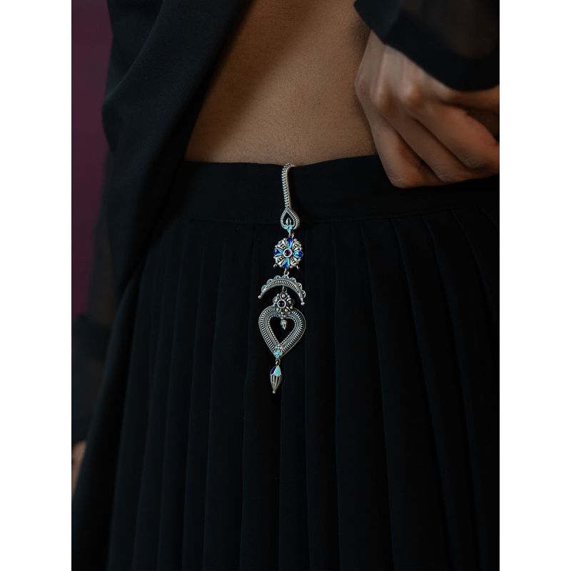 Buy Shaya by CaratLane 925 Silver Dhuni Multi-Color Chhalla Waist Key ...