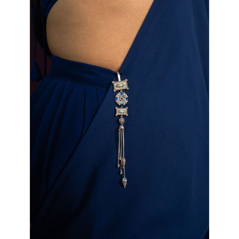 Buy 925 Silver Shaya by CaratLane Kala Multi-Color Chhalla Waist Key ...