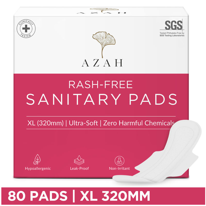 Buy Azah Sanitary Pads For Women 100% Rash Free 3x More Absorbent Ultra ...