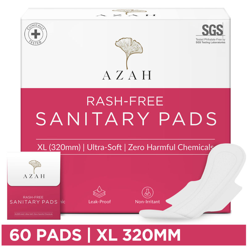 Buy Azah Sanitary Pads For Women 100% Rash Free 3x More Absorbent Ultra ...