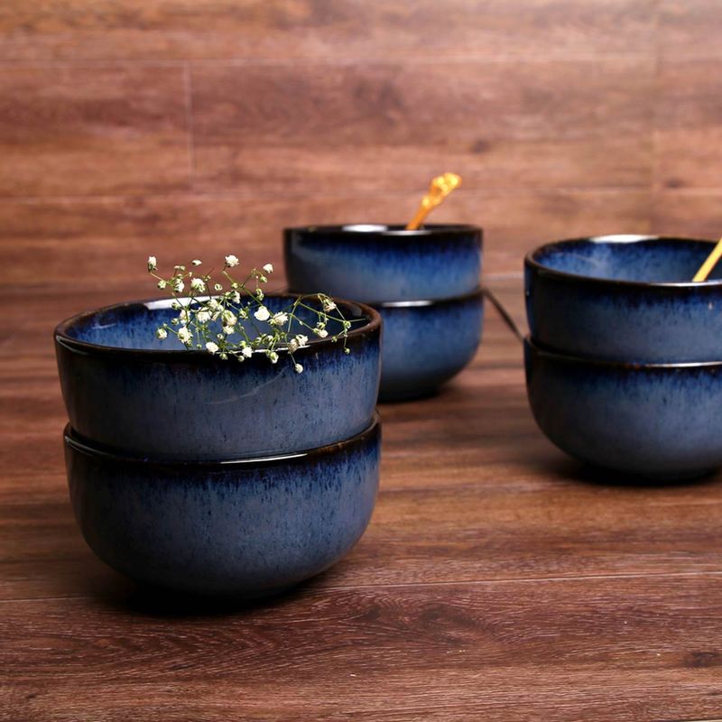 Buy Amalfiee Ceramics Exclusive Saanjh Soup Bowls Set Of 4 Online