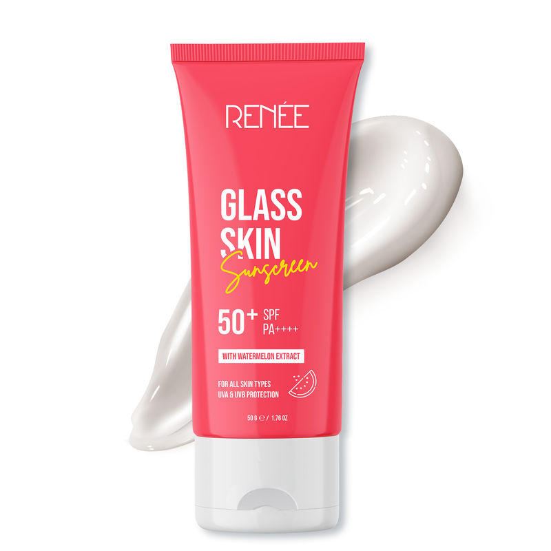 Buy RENEE Glass Skin Gel Sunscreen with SPF 50+, Lightweight, Hydrating ...