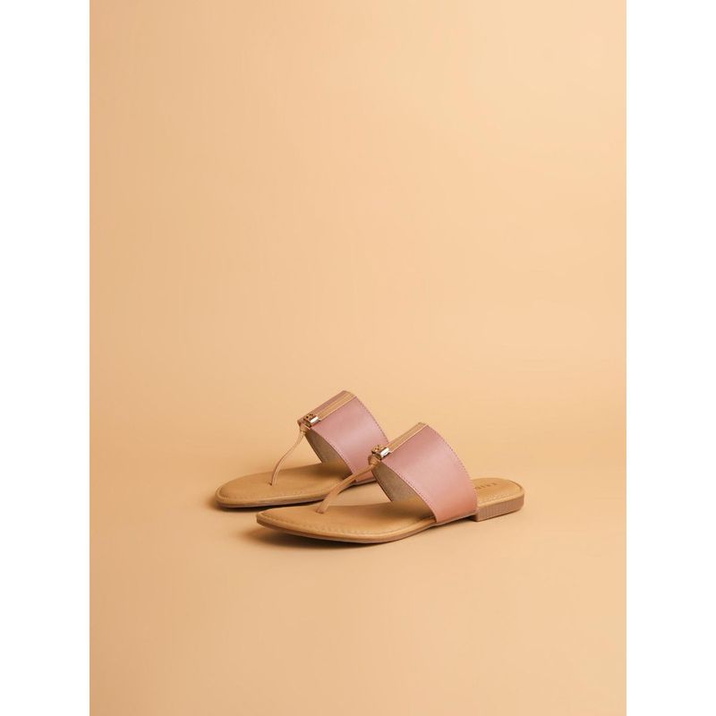 Buy Eridani Patterned Pink August Flats Online