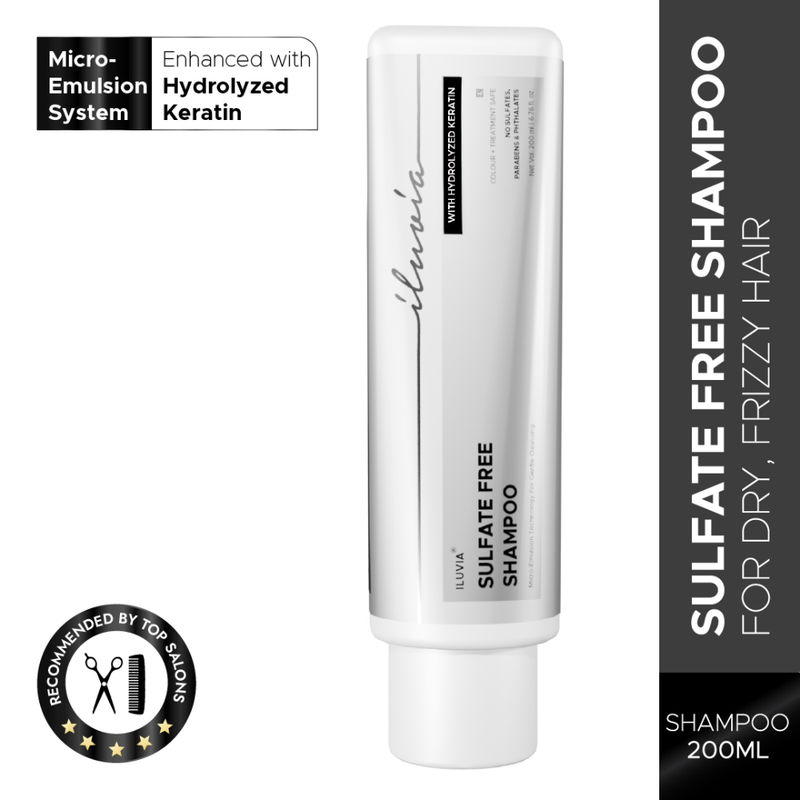 Buy iluvia Sulfate Free Shampoo, pH Balanced, For Dry Hair & Sensitive ...