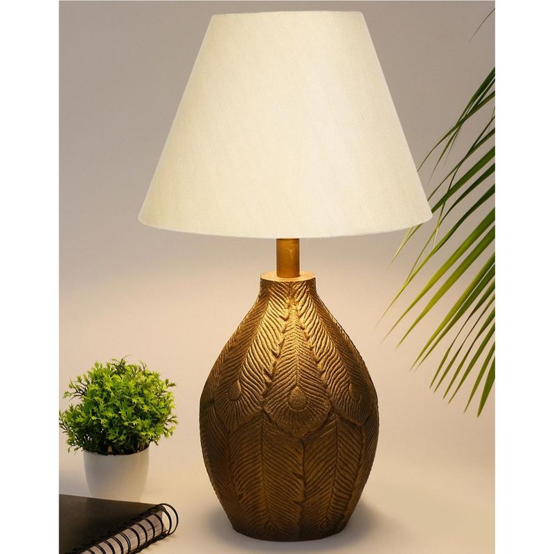 Buy Fabindia Natural Back 2 Basix Fabric Lamp Shade Online