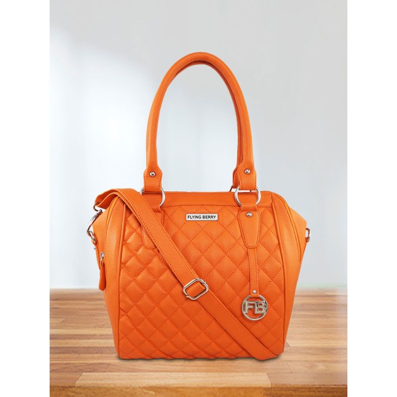Buy FLYING BERRY Womens Orange Hand Bag Online