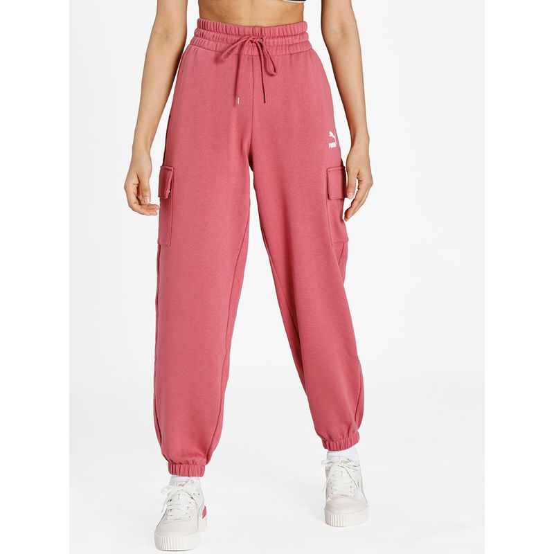 Buy Puma CLSX Cargo Women Pink Sweatpants Online