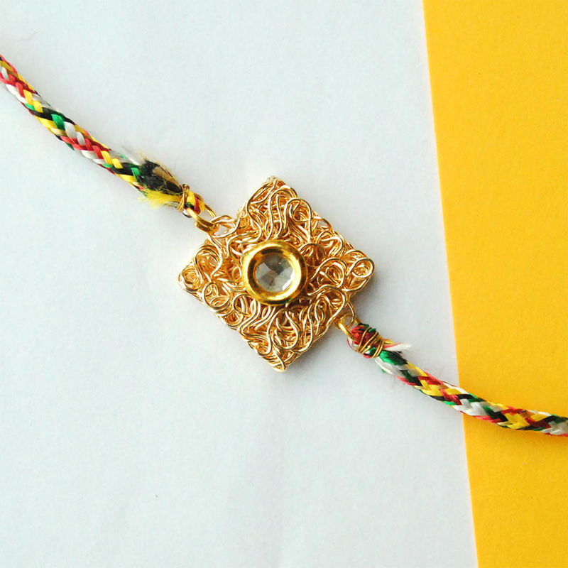 Buy BeAbhika Square Mesh Rakhi Online
