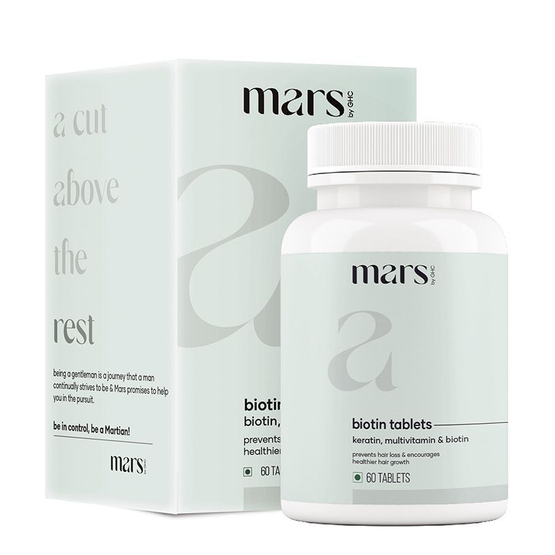 Buy Mars by GHC Biotin Tablets With Vitamins For Hair & Beard Growth ...