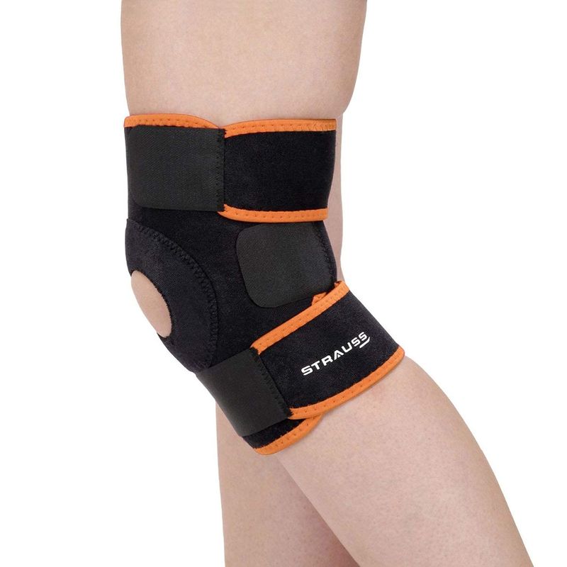 Buy Strauss Adjustable Knee Support Patella, Single (Free Size, Black ...