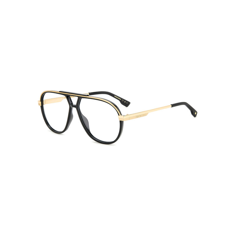 Buy Dsquared 107804 Men Black Optical Eyeglass Frame (58) Online