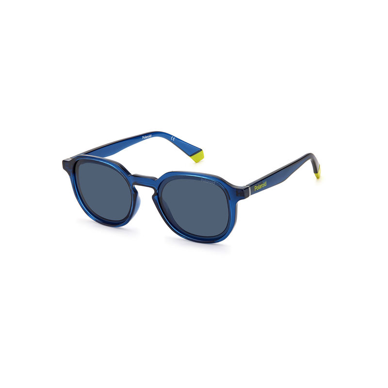 Buy Polaroid Blue Polarized Acetate UV Protection Full Rim Round Frames ...
