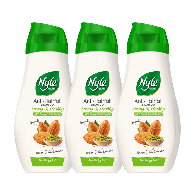 Nyle Naturals Strong & Healthy Anti Hairfall 2 In1 Shampoo with Active ...