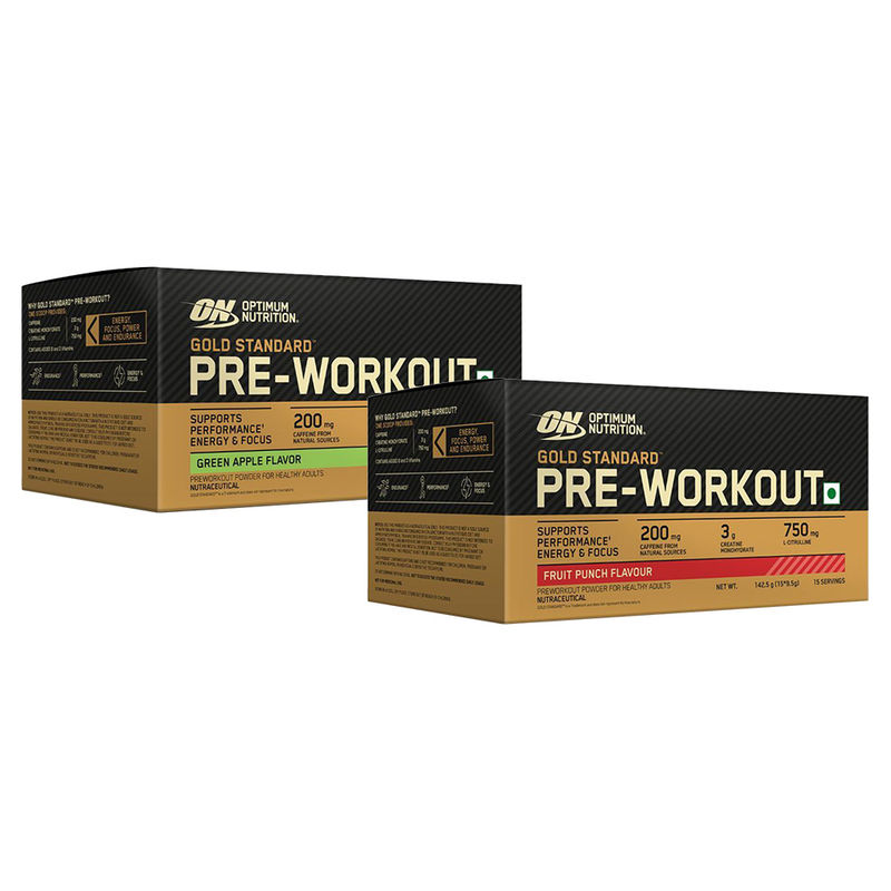 Buy Optimum Nutrition Pre Workout Greenapple and ON Pre Workout Fruit ...
