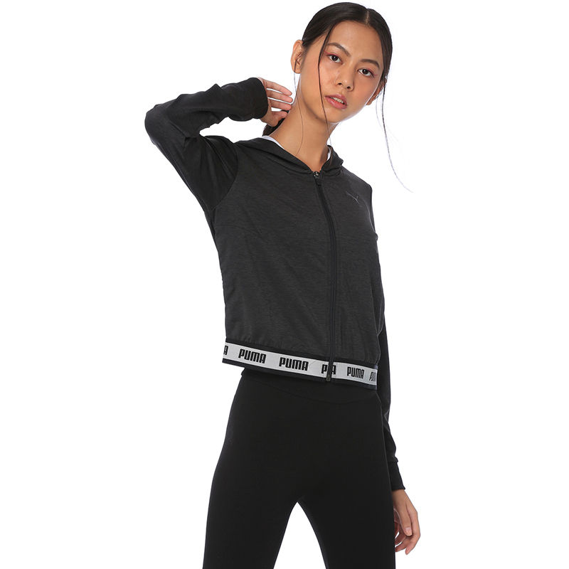 Buy Puma Soft Sports Drapey Fz Hoody H - Black (L) Online