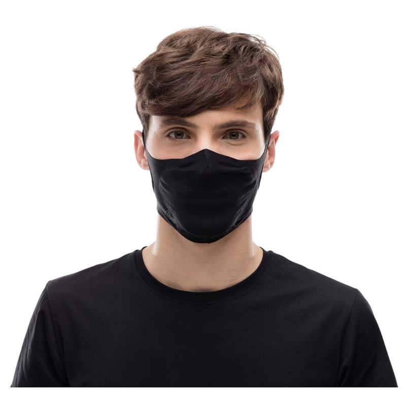 Buy Buff Unisex Black Filter Mask Solid Masks Online