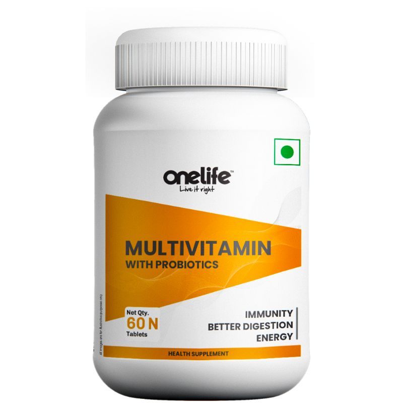 Buy OneLife Multivitamin With Probiotics Supports Immunity, Energy And ...