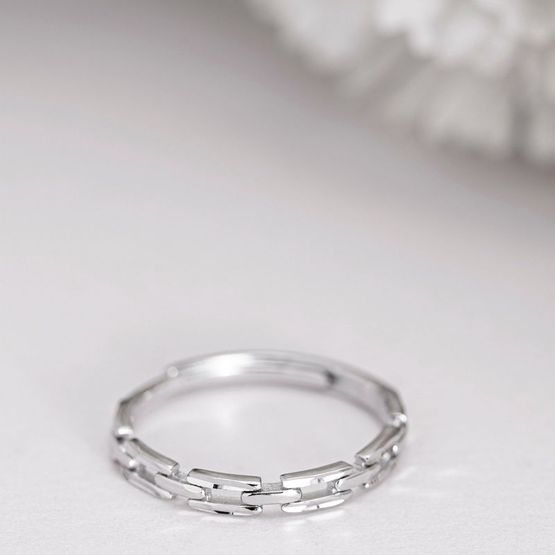 Buy Zavya Chain 925 Sterling Silver Ring for Women Online