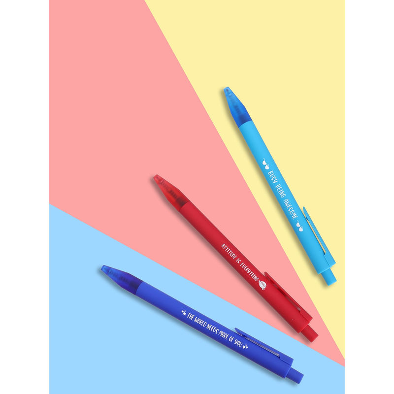 Buy Doodle Collection 0.5mm Fine Point Retractable Blue Ink Gel Pens ...