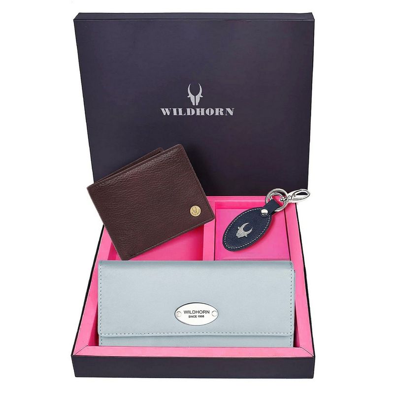 Buy WILDHORN Premium Leather Ladies Wallet, Mens Wallet and Keychain ...