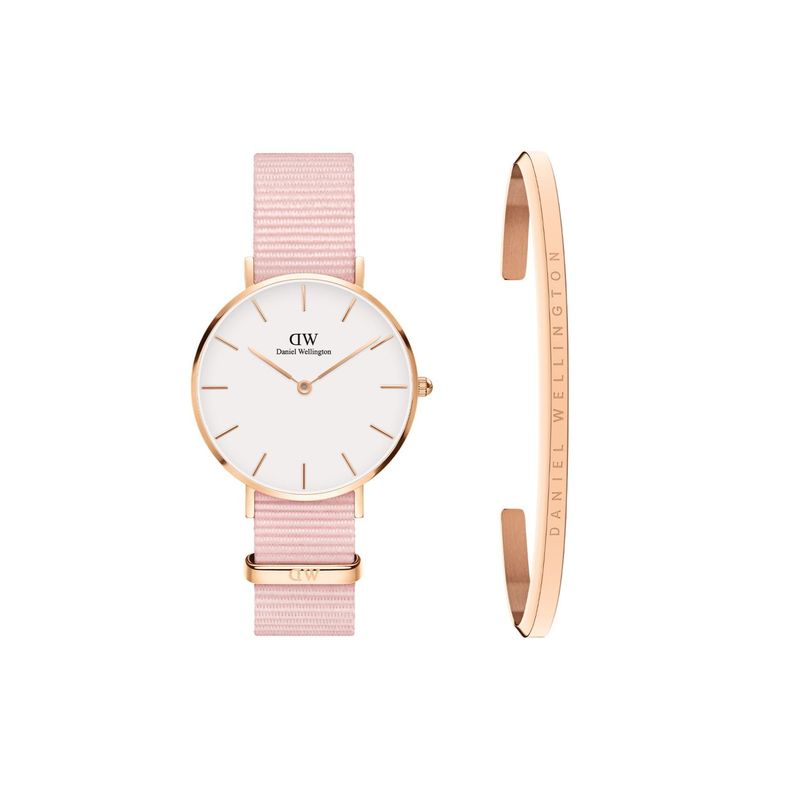 Buy Daniel Wellington Petite Rosewater 32mm & Classic Bracelet Watch ...