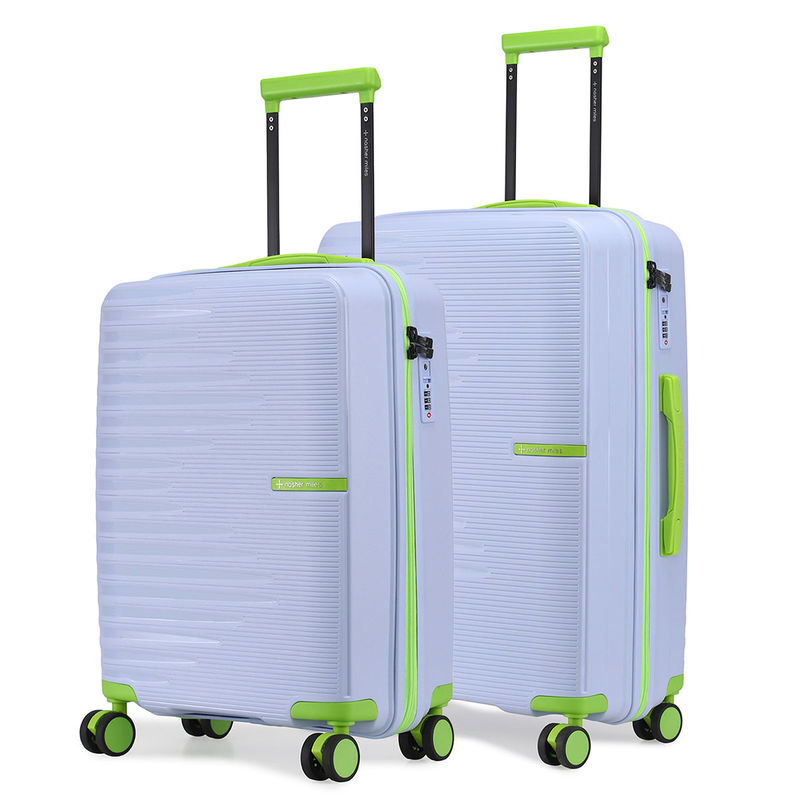 Buy Nasher Miles Purple Textured Trolley Bag (Pack of 2) (S-M) Online