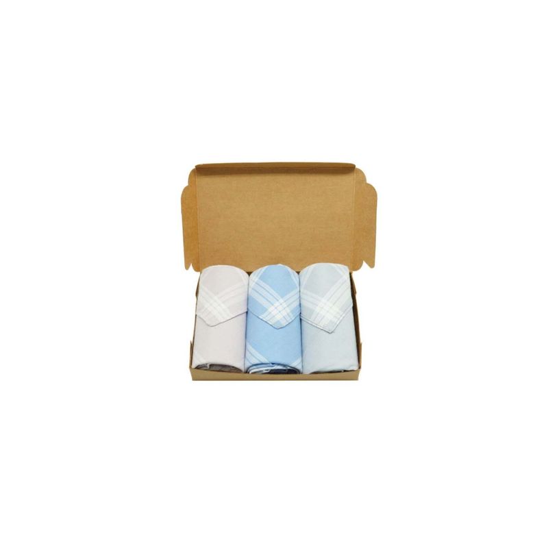 Buy The Tie Hub Jamision Striped Handkerchief -3 Piece Pack Online