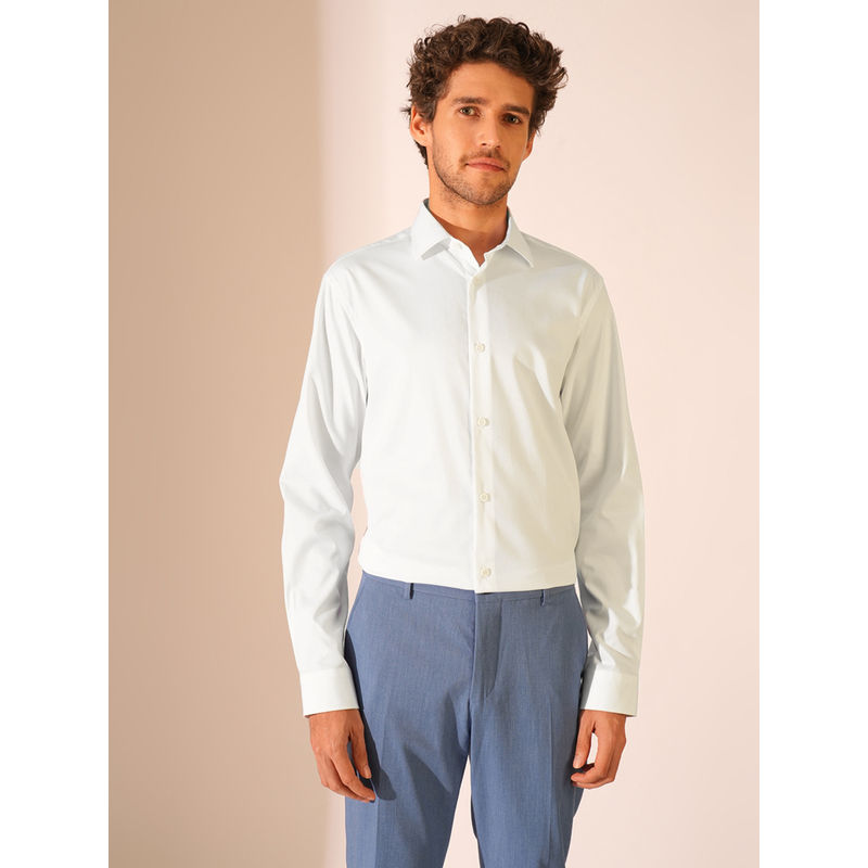Buy Selected Men Solid Slim Fit White Shirt Online