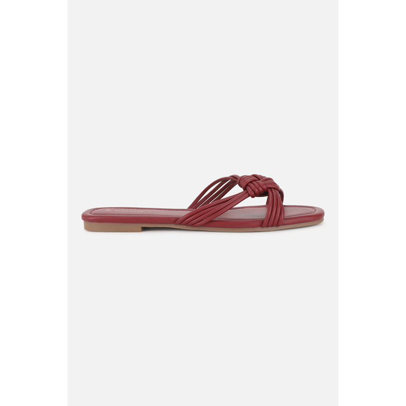 Buy Van Heusen Women Maroon Flats Online