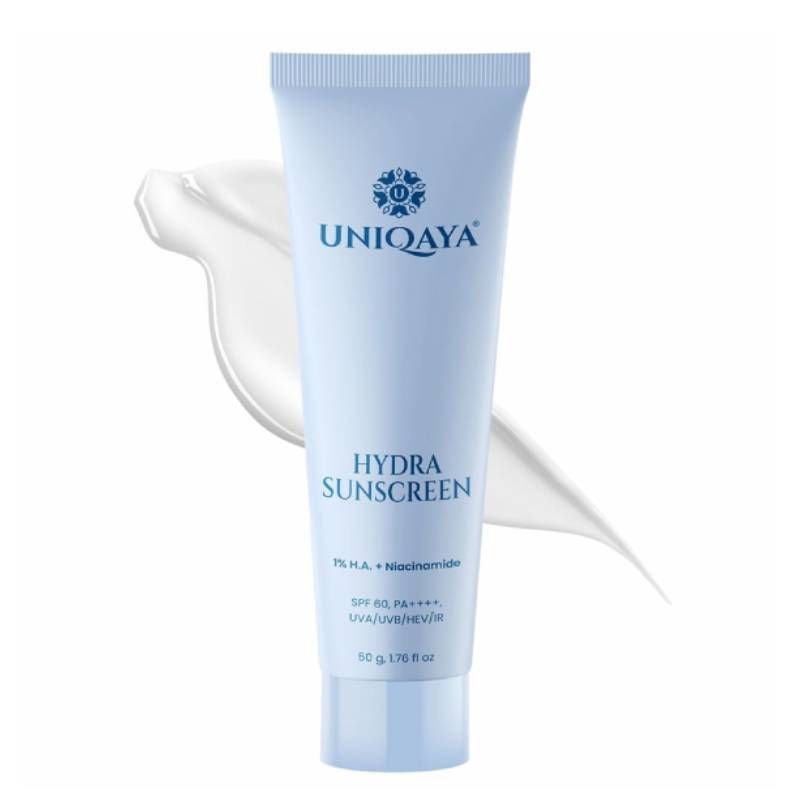 Buy Uniqaya Hydra Sunscreen SPF 60 PA++++ Hyaluronic Acid & Niacinamide ...
