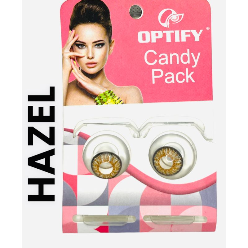Buy Optify Candy Pack Colored Contact Lenses Zero Power - Hazel Online