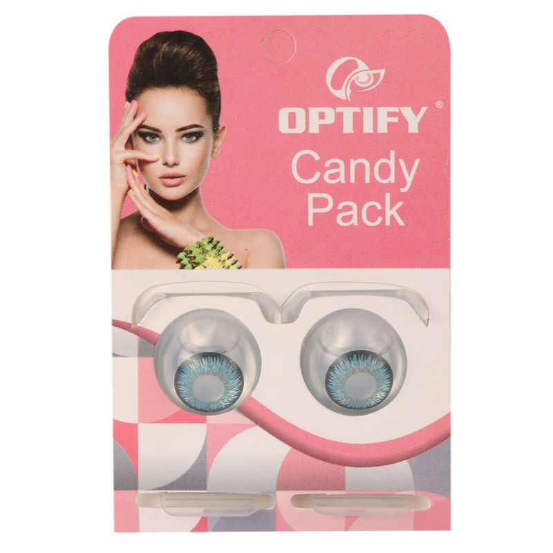 Buy Optify Candy Pack Colored Contact Lenses Zero Power - Blue Online