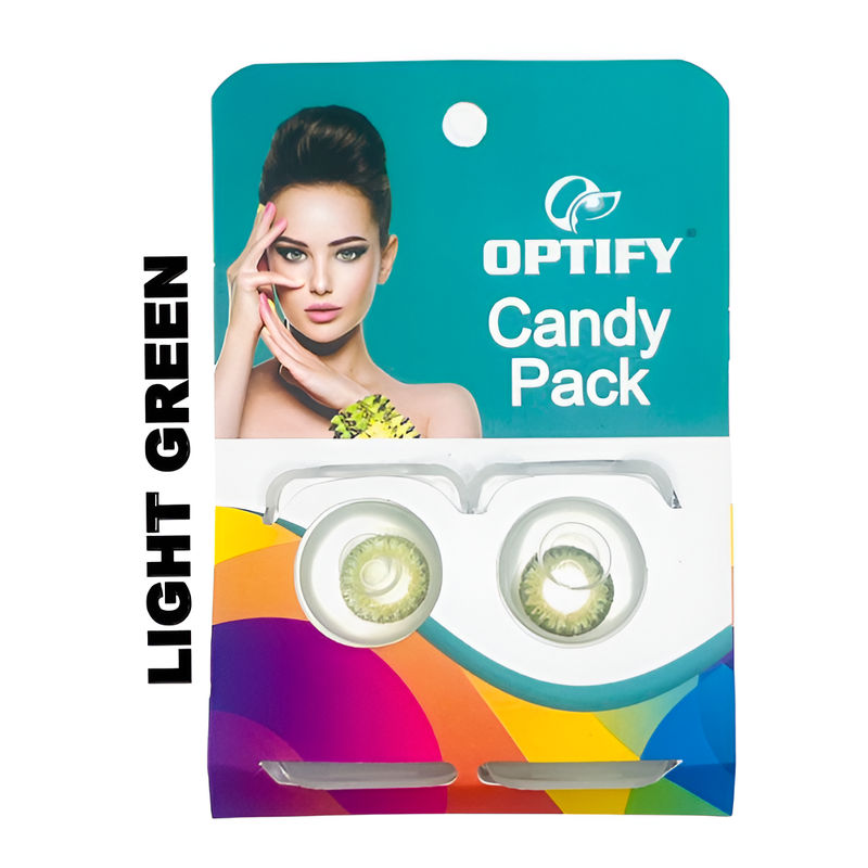 Buy Optify Candy Pack Colored Contact Lenses Zero Power - Light Green ...