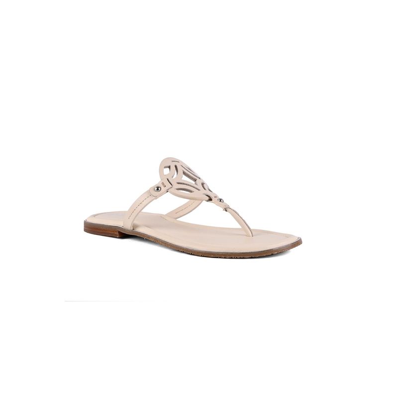 Buy Vanilla Moon Women Nazia Open Toe Flats - Ivory Online