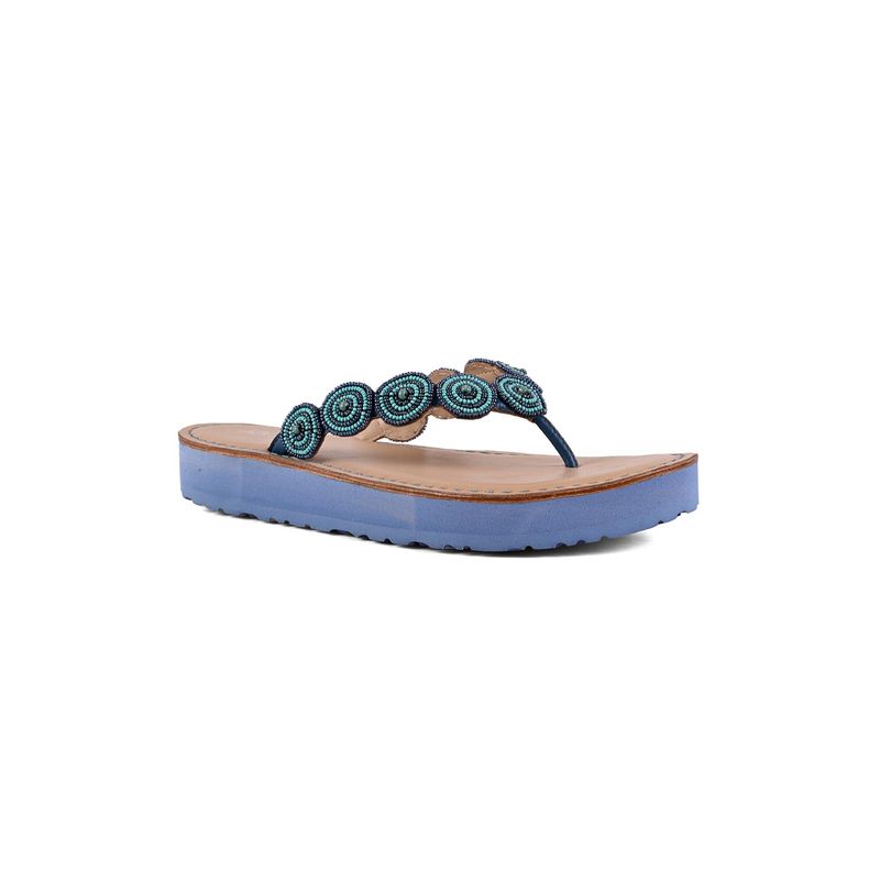 Buy Vanilla Moon Women Vanita Sandals - Blue Online