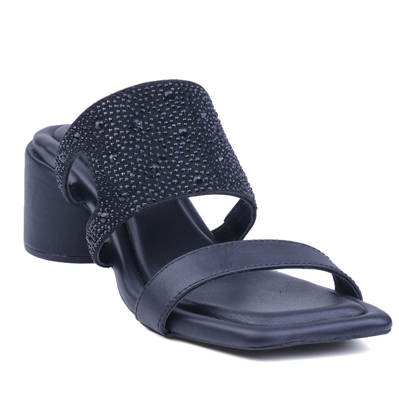 Buy Heel Your Sole Women Navy Blue Brillante Heels Online