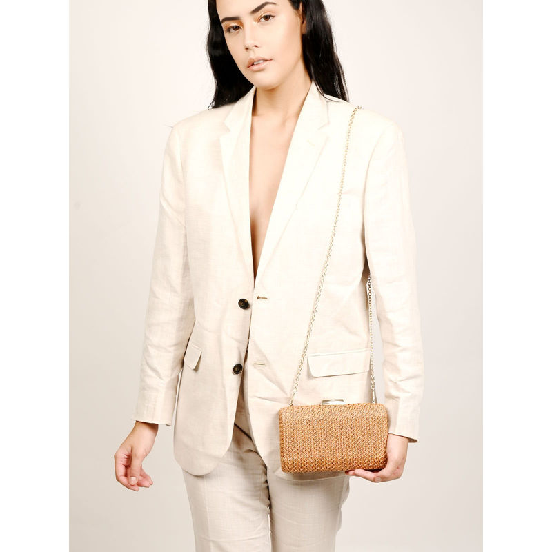 Odette Pretty Tan Brown Textured Envelope Clutch: Buy Odette Pretty Tan ...