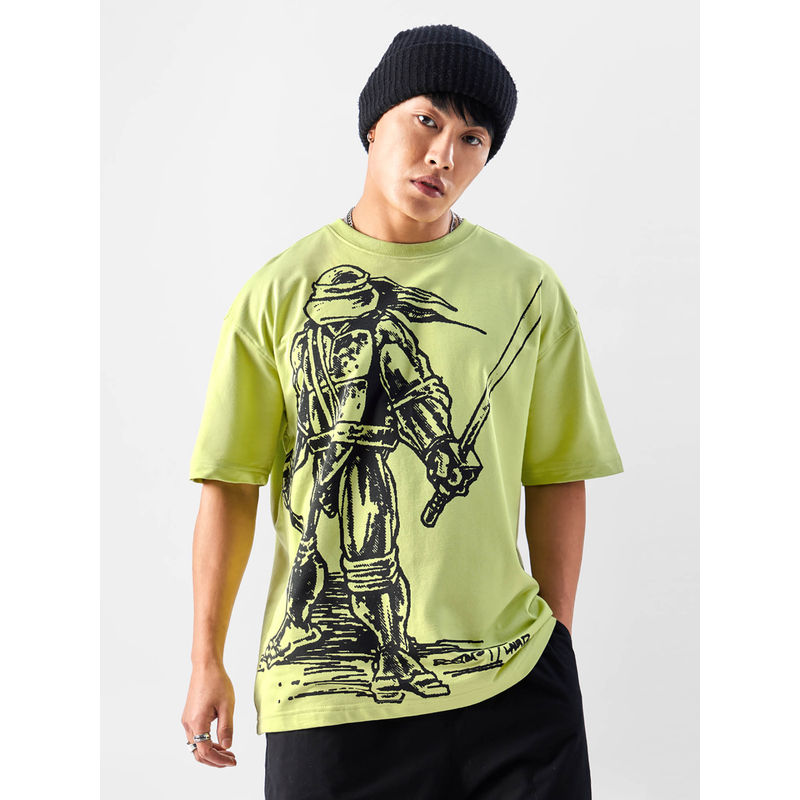 Buy The Souled Store Official Tmnt: Leonardo Men Oversized T-shirts Online